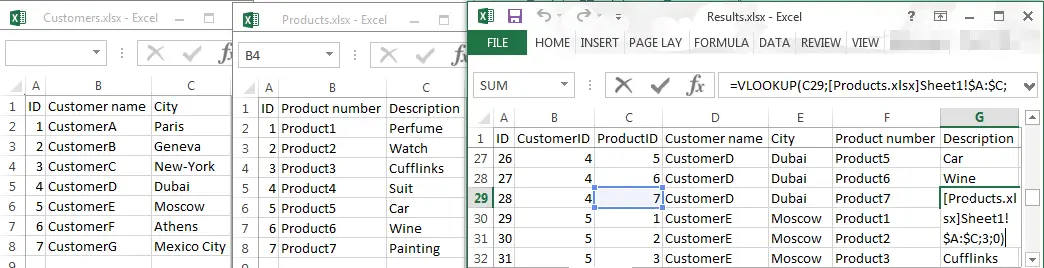 Combine columns in Excel and generate all possible combinations