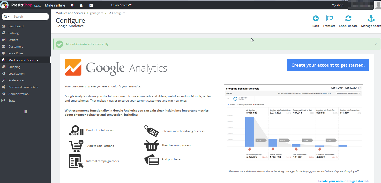 How to link Prestashop with Google Analytics – YB.Digital