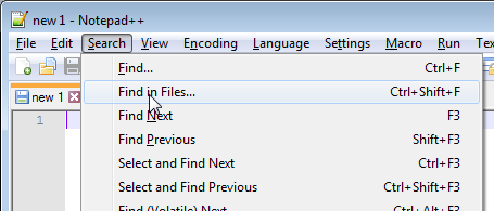 Search text string in all files and folders with Notepad++ – YB.Digital