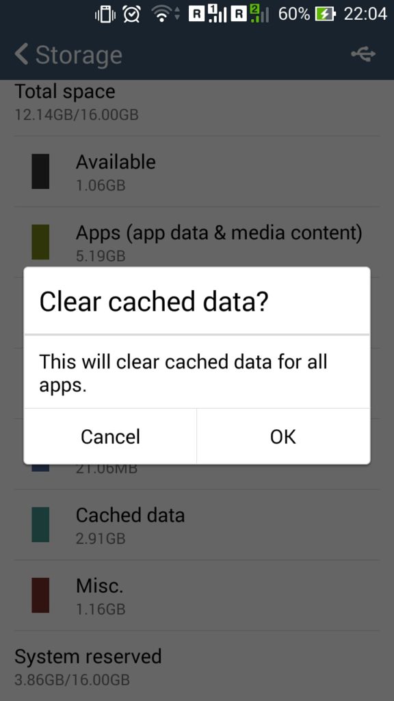 How to free storage space in Android by clearing cache – YB.Digital