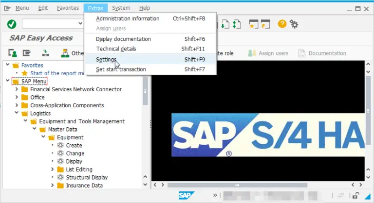 SAP how to display the transaction codes / technical names in the user ...