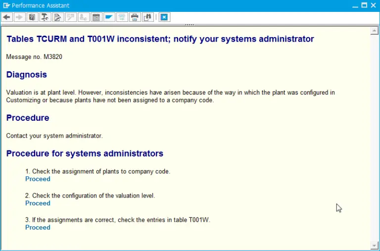 SAP How to solve error Tables TCURM and T001W inconsistent – YB.Digital
