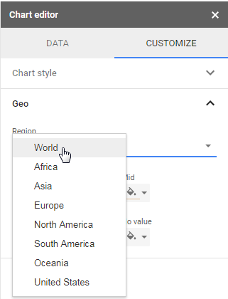 Create a shareable map chart with Google Sheets – YB.Digital