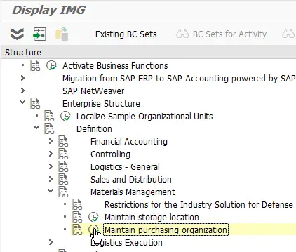 SAP How to create or maintain a Purchasing Organization – YB.Digital