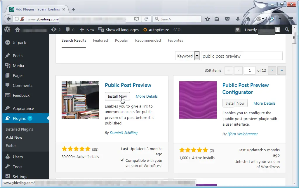 Wordpress see a scheduled post when not logged in – YB.Digital