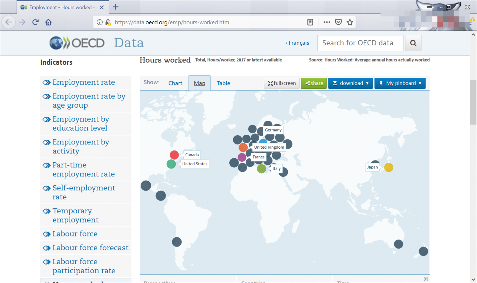 Weekly Working Hours By Country YB Digital